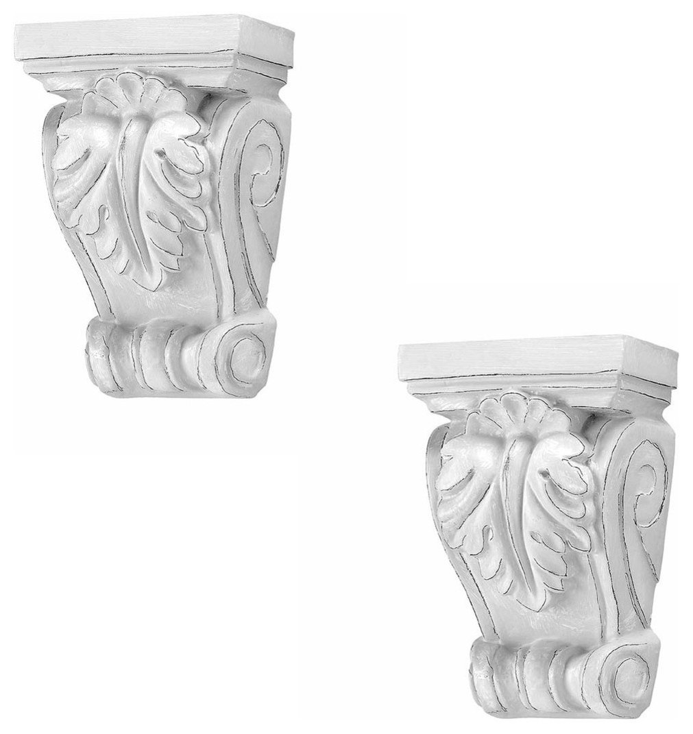 Vintage White Urethane Wall Fireplace Corbel Pack of 2 Renovators ...