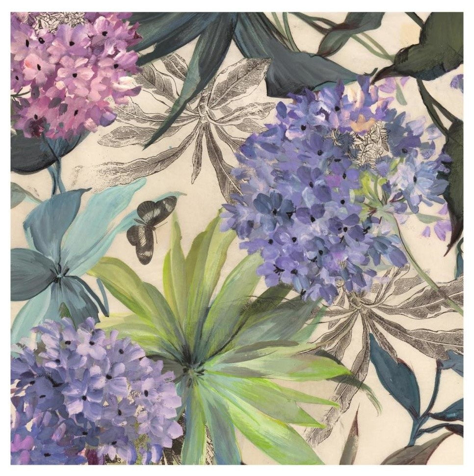 "Lilac Hydrangeas" Digital Paper Print by Eve C. Grant, 20"x20", 26"x26 ...