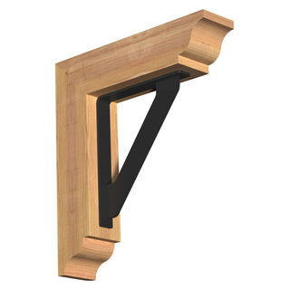 Traditional Ironcrest Bracket Single, 4" Thick, 18"x20" - Traditional ...