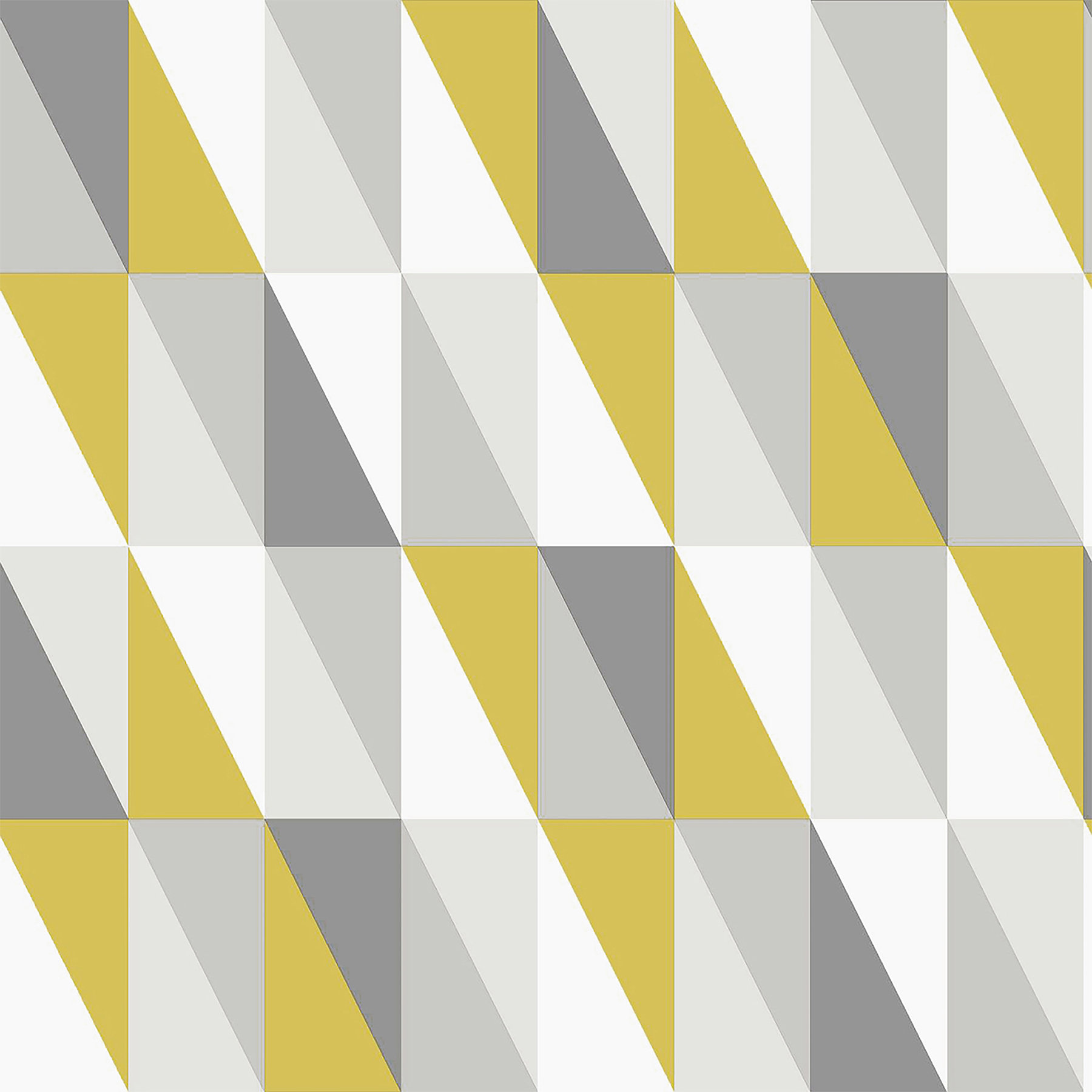 Inez Mustard Geometric Wallpaper, Swatch - Contemporary - Kids Wall ...