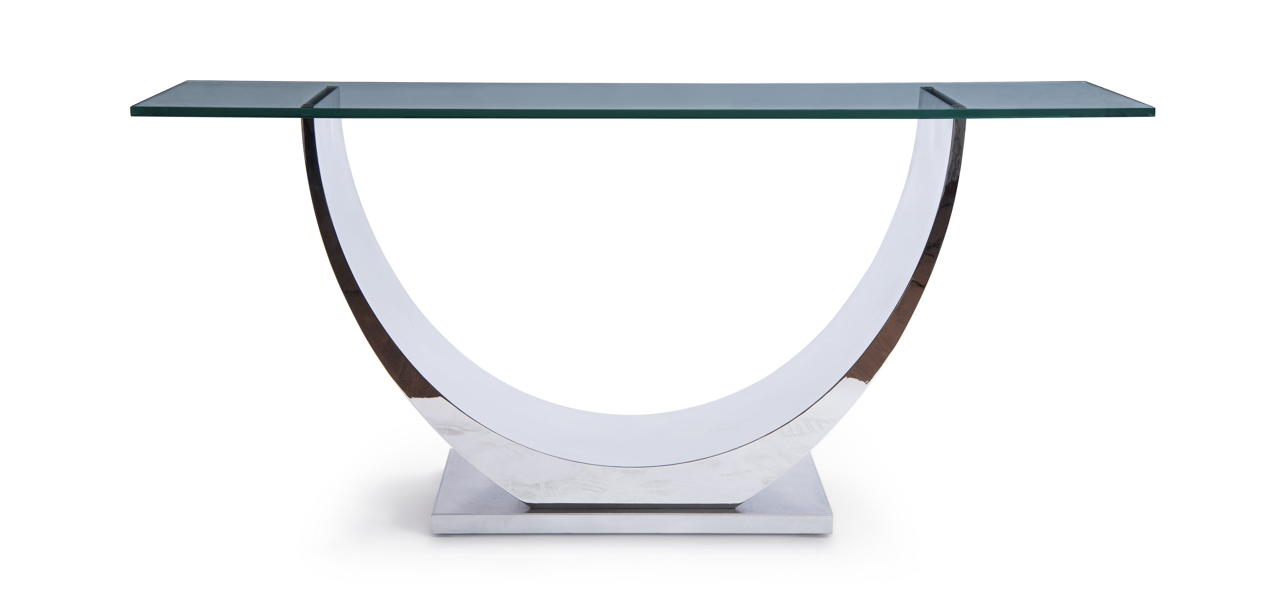 Marseilles Console table Stainless Steel - Contemporary - Console Tables - by Greg Sheres Inc ...