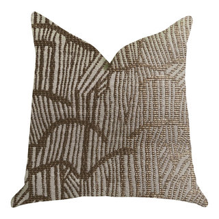 Metallic Bronze Luxury Throw Pillow, 12"x25" - Contemporary ...