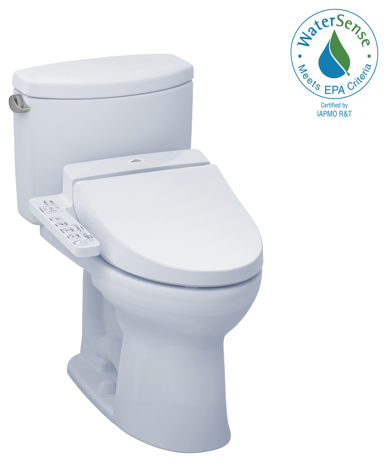 Toto Drake Ii Washlet+ C100 2-Piece Toilet, Cotton - Contemporary ...