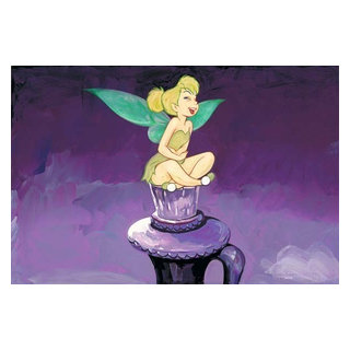 Disney Fine Art Tickled Tink by Jim Salvati, Gallery Wrapped Giclee ...
