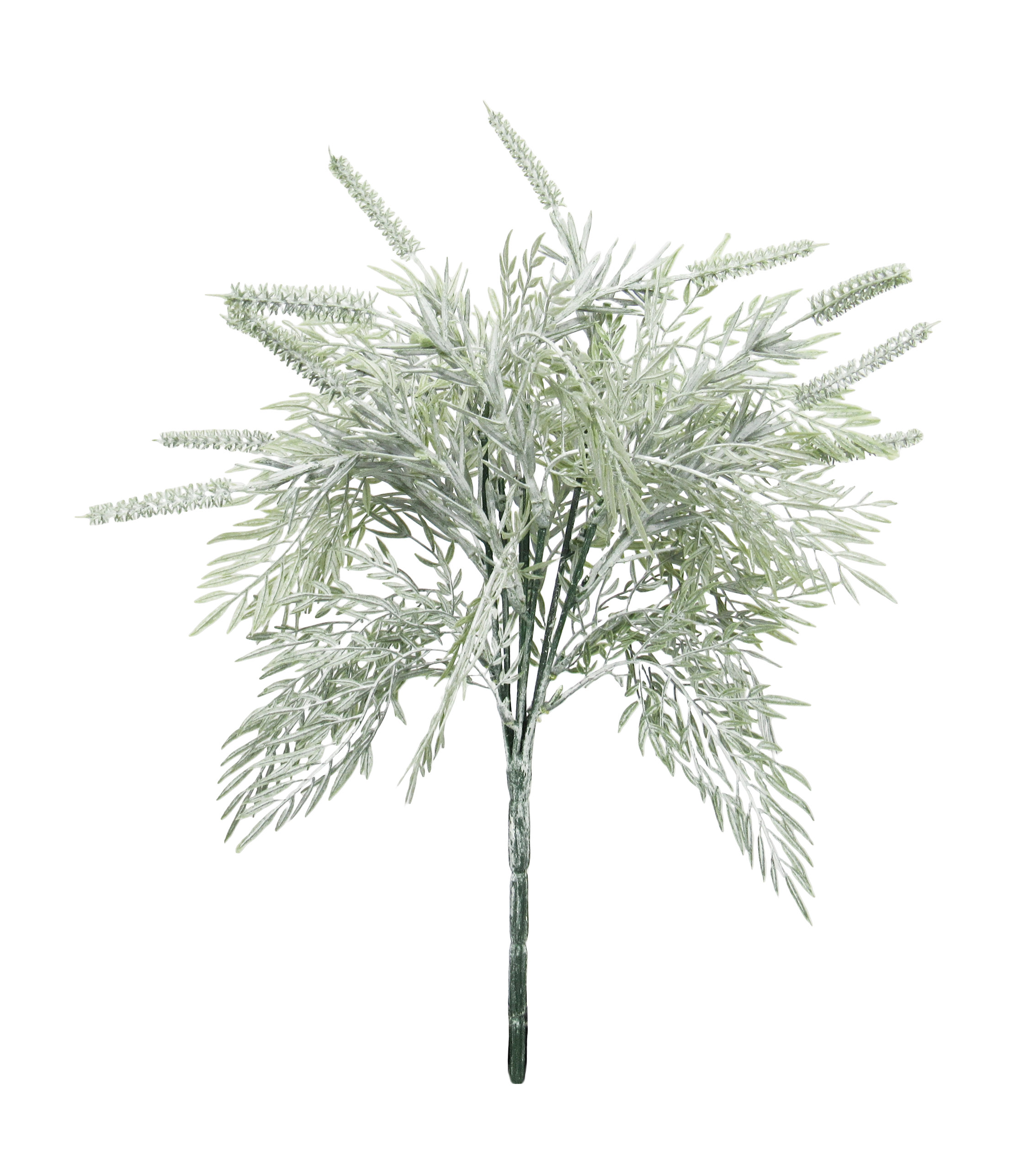 Set of 2 Frosted Artificial Mixed Willow Fern Leaf Stem Plant Greenery ...