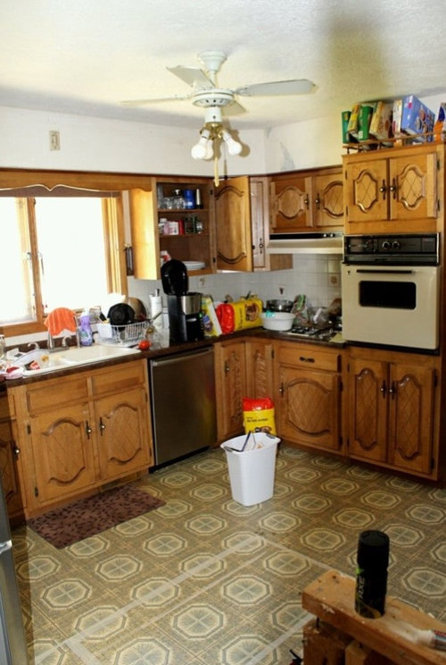 Remodeled old kitchen in a 1958 ranch