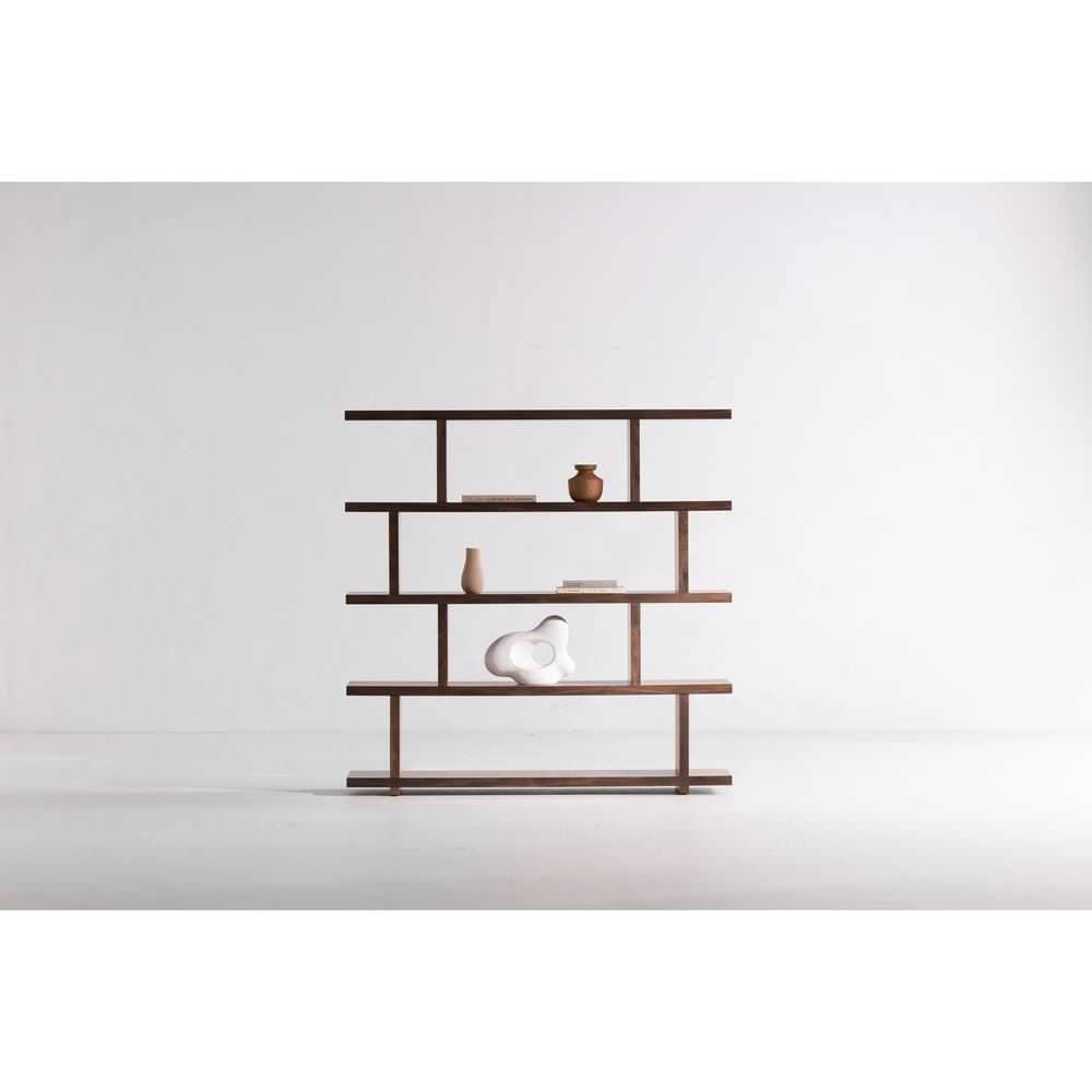 Miri Shelf Large Walnut - Transitional - Display And Wall Shelves - by Bison Commerce | Houzz