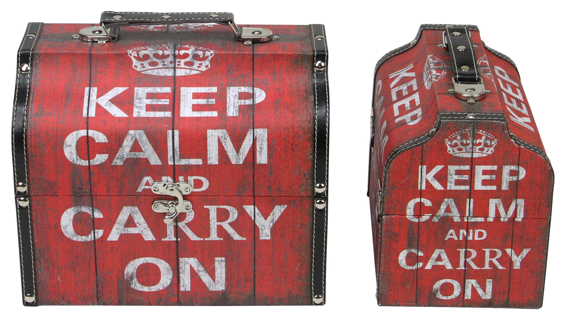 Keep Calm and Carry On Decorative Storage Boxes - Farmhouse - Storage ...