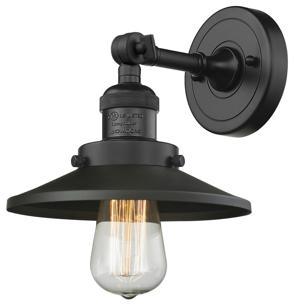 Railroad 1-Light Sconce - Industrial - Wall Sconces - by Innovations ...