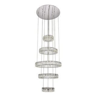 Monroe Integrated LED Chip Light Chandelier in Chrome - Contemporary ...