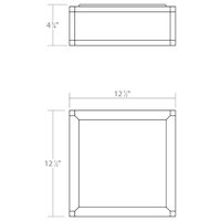 Cubix 1-Light Short LED Surface Mount, Satin Black - Modern - Flush ...