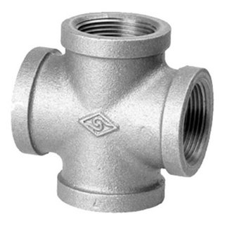 Galvanized Malleable Iron Cross Fitting and Equal Sized Female Threaded ...