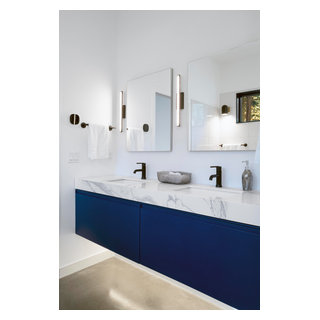 Scandinavian Modern home 1400 SF - Scandinavian - Bathroom - Seattle ...