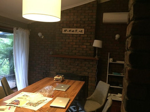 80s brick fireplace | Houzz AU