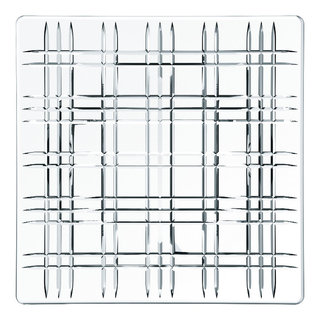 Nachtmann Square Crystal 8 Inch Plate, Set of 2 - Traditional - Dinner ...