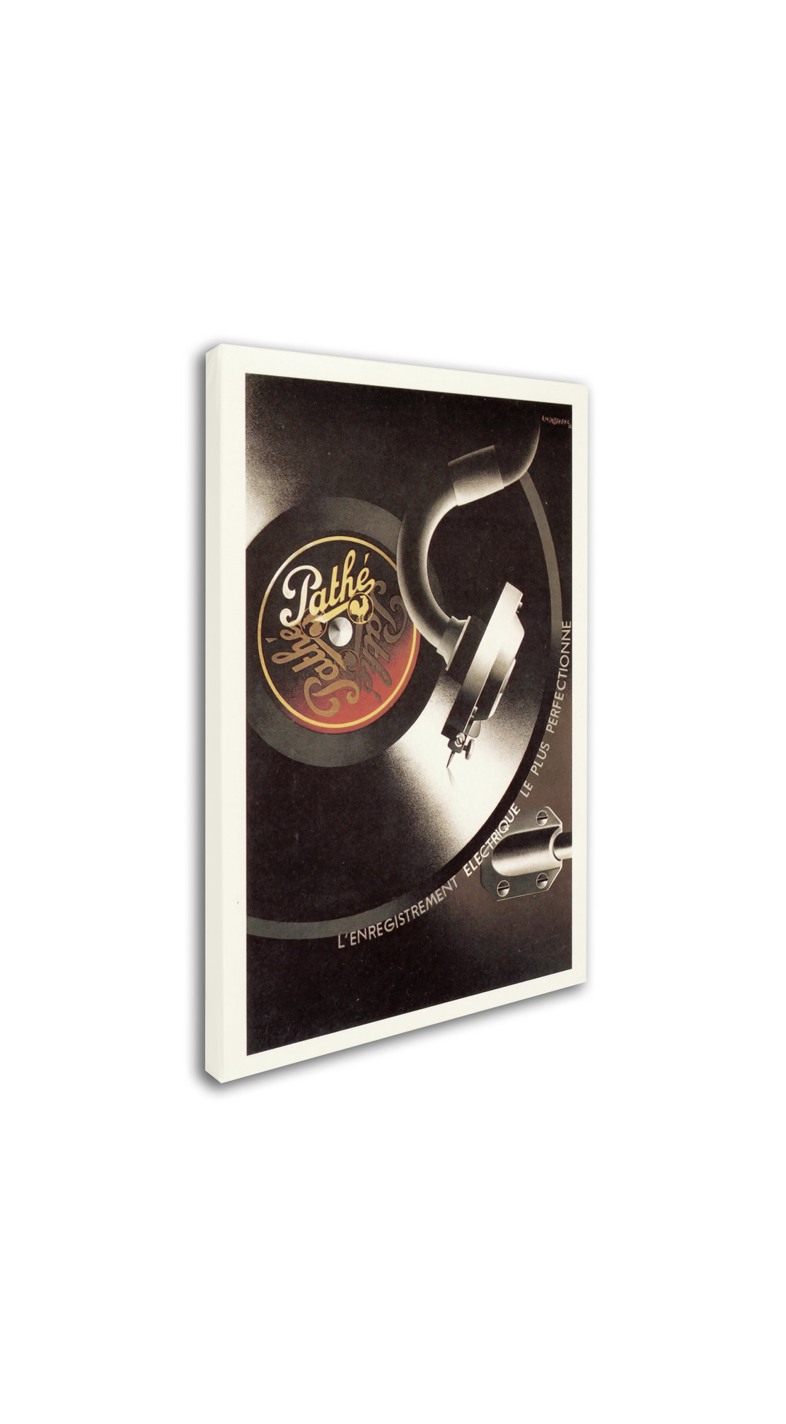 "Pathe Record" by Vintage Apple Collection, Canvas Art, 12"x19 ...