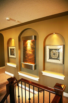Niches in foyer.