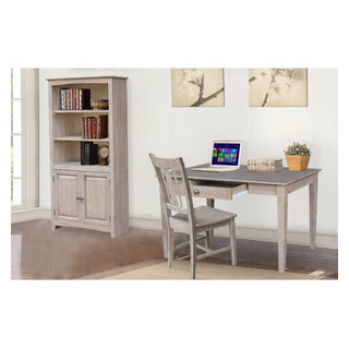 Desk With Drawer - Basic Size And Chair - Farmhouse - Desks And Hutches ...