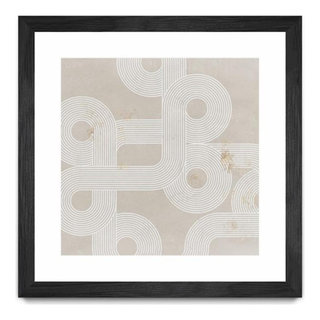 Giant Art 30x30 Fluxus II Matted and Framed in Multi-Color ...