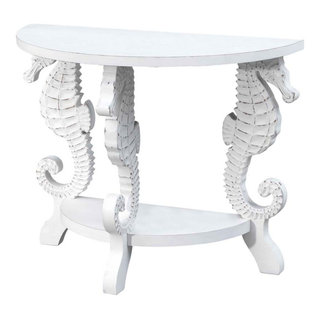 Demilune Console Table - Beach Style - Console Tables - by Homesquare ...