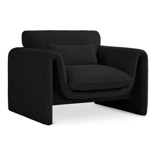 Stylus Boucle Fabric Upholstered Set - Transitional - Armchairs And ...