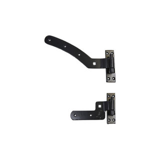 12" Curved Rail Hinge Kits, top and bottom hinge included - Traditional ...