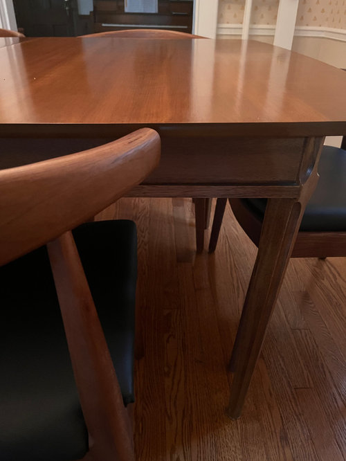 Table too short for dining chairs