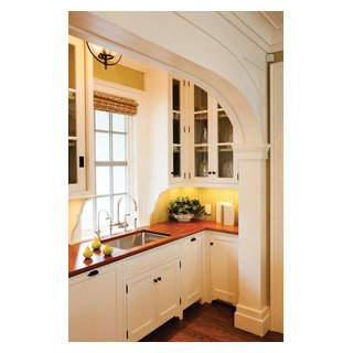 Teak Wood Hutch Countertop - Traditional - Kitchen - Atlanta - by Craft ...