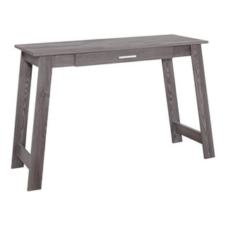 Computer Desk, Home Office, Laptop, Storage Drawers, Work, Grey ...