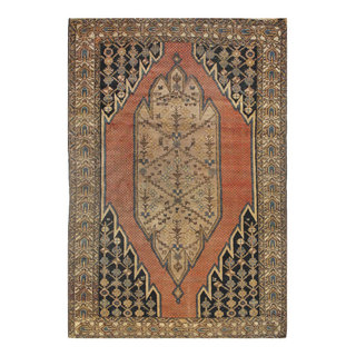 Rust Persian Antique Malayer 4'6''x6'4'' - Mediterranean - Area Rugs ...