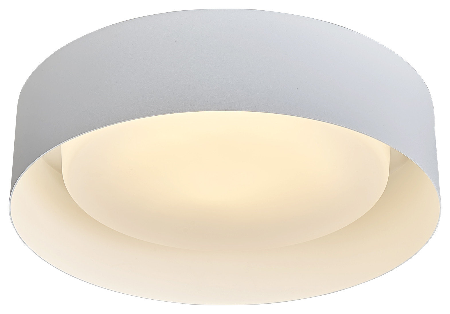 Marley 15.75" Led Flush mount Ceiling Fixture in White - Modern - Flush ...