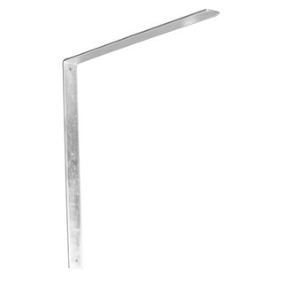 2"x20"x20" Hamilton Steel Bracket, Hammered Black, 2Wx24"Dx24"H ...