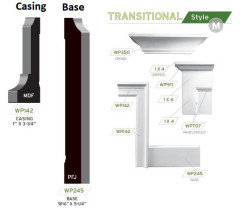 Baseboard & door casing suggestions for transitional style please ...