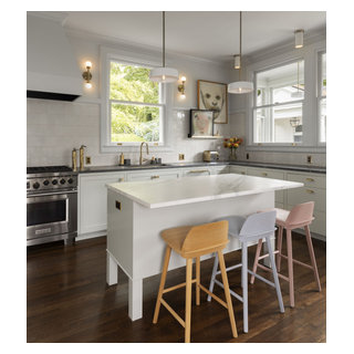 Pam & Chris' 1913 Colonial Revival - Transitional - Kitchen - Portland ...