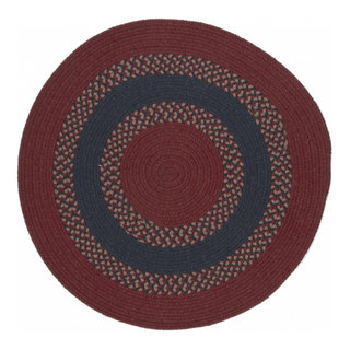Corsair Banded Round - Red 3x3, Round, Braided - Contemporary - Area ...