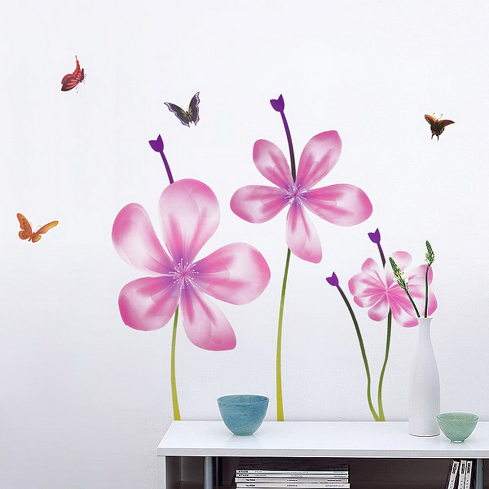 Garish Pink - Wall Decals Stickers Appliques Home Decor - Contemporary ...