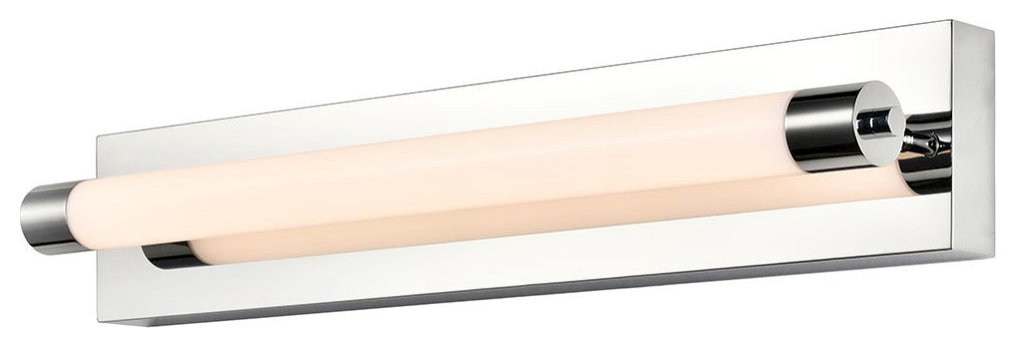 Integrated LED ADA Compliant Bathroom Wall Lighting Fixture in Polished ...