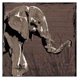 Elephant Walk Brown Poster Print by OnRei OnRei # ONSQ044B2, 24 x 24 ...