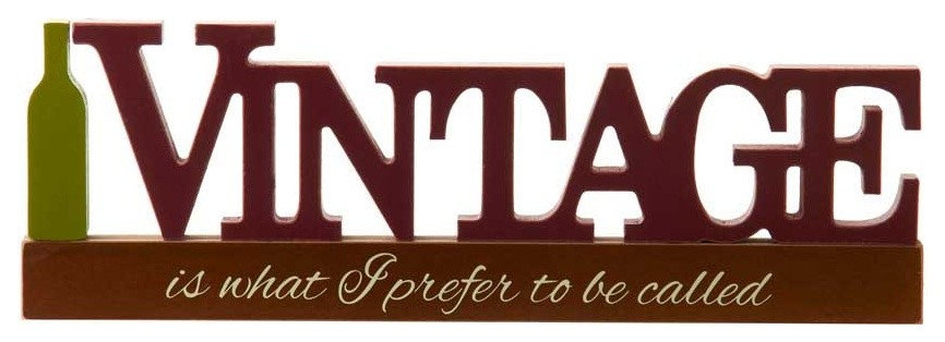 16" Vintage Cutout Tabletop Sign - Contemporary - Novelty Signs - by ...