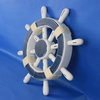 Rustic Ship Wheel, Ship Wheel Decoration, All Light Blue, 12" - Beach ...
