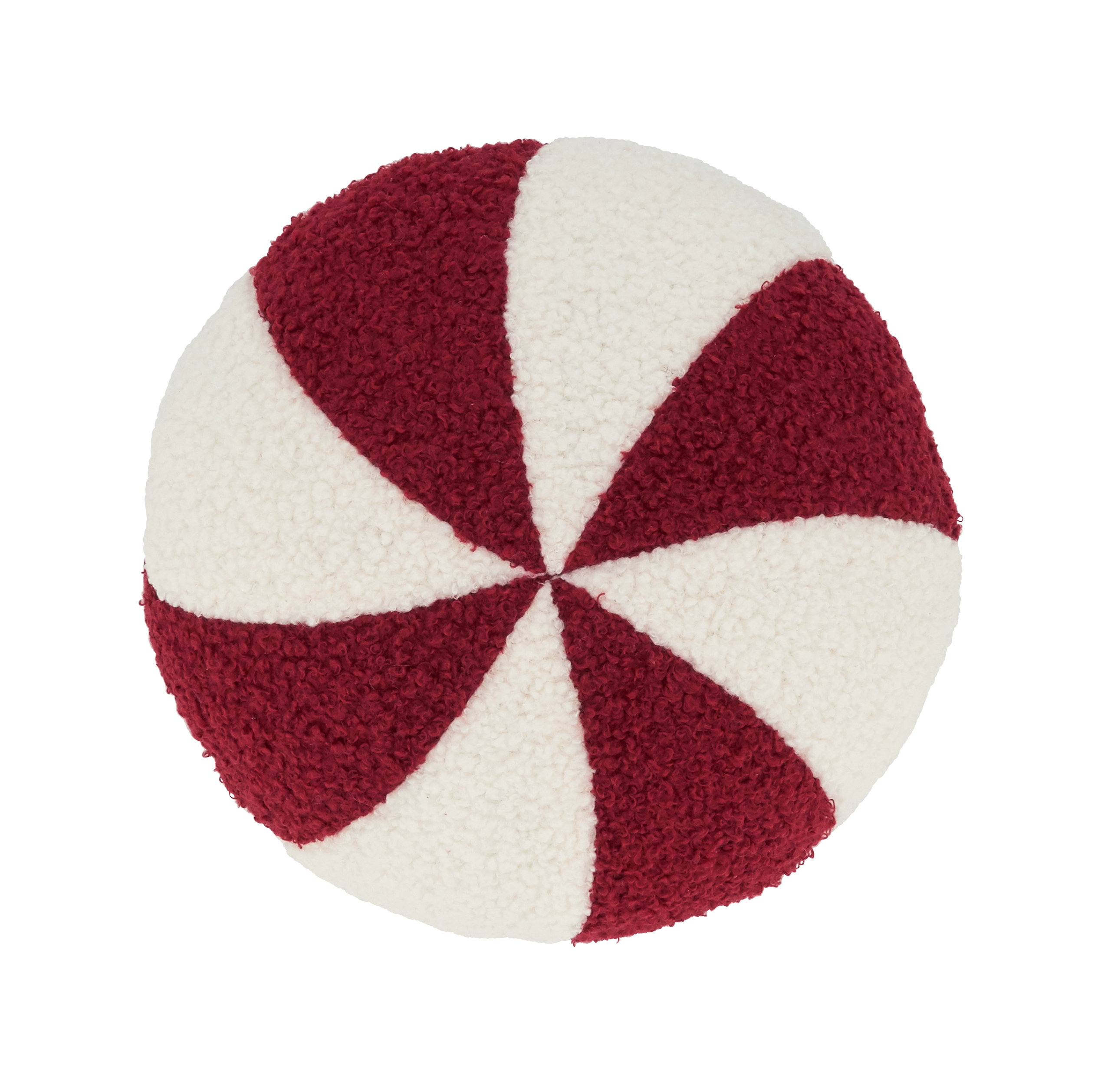 Winter Refresh Peppermint Candy Poly Filled Throw Pillow, Red/White, 10 ...