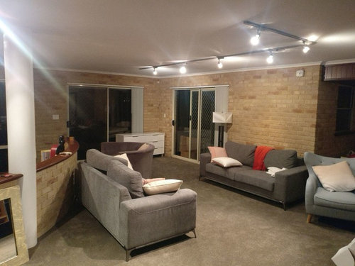 Concave wall in the middle of the room | Houzz AU