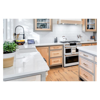 Smoked Pearl Quartz Kitchen - Farmhouse - Kitchen - Other - by Upstate ...