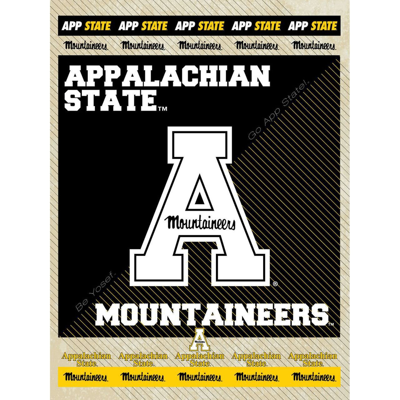 Holland Appalachian State University 24"x32" Canvas 04 Wall Art ...