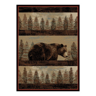 American Destination Blue Ridge Multi Lodge Area Rug, 2'3"x3'3 ...