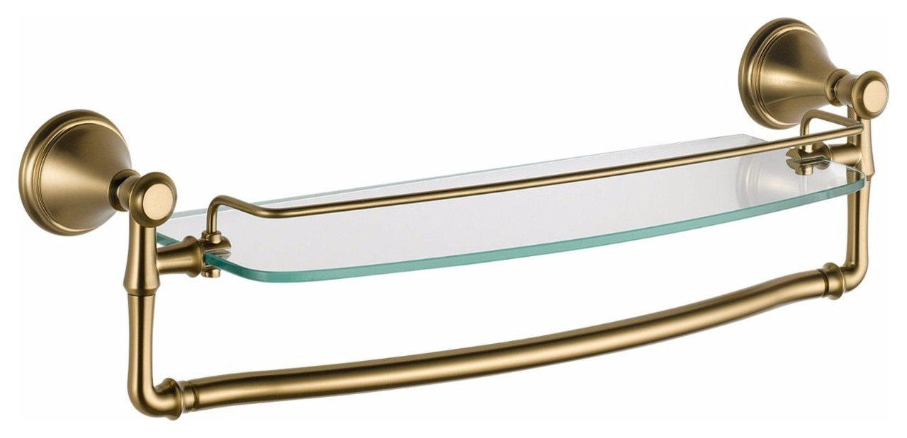 79710-CZ Delta Cassidy 18" Glass Shelf with Removable Bar ...