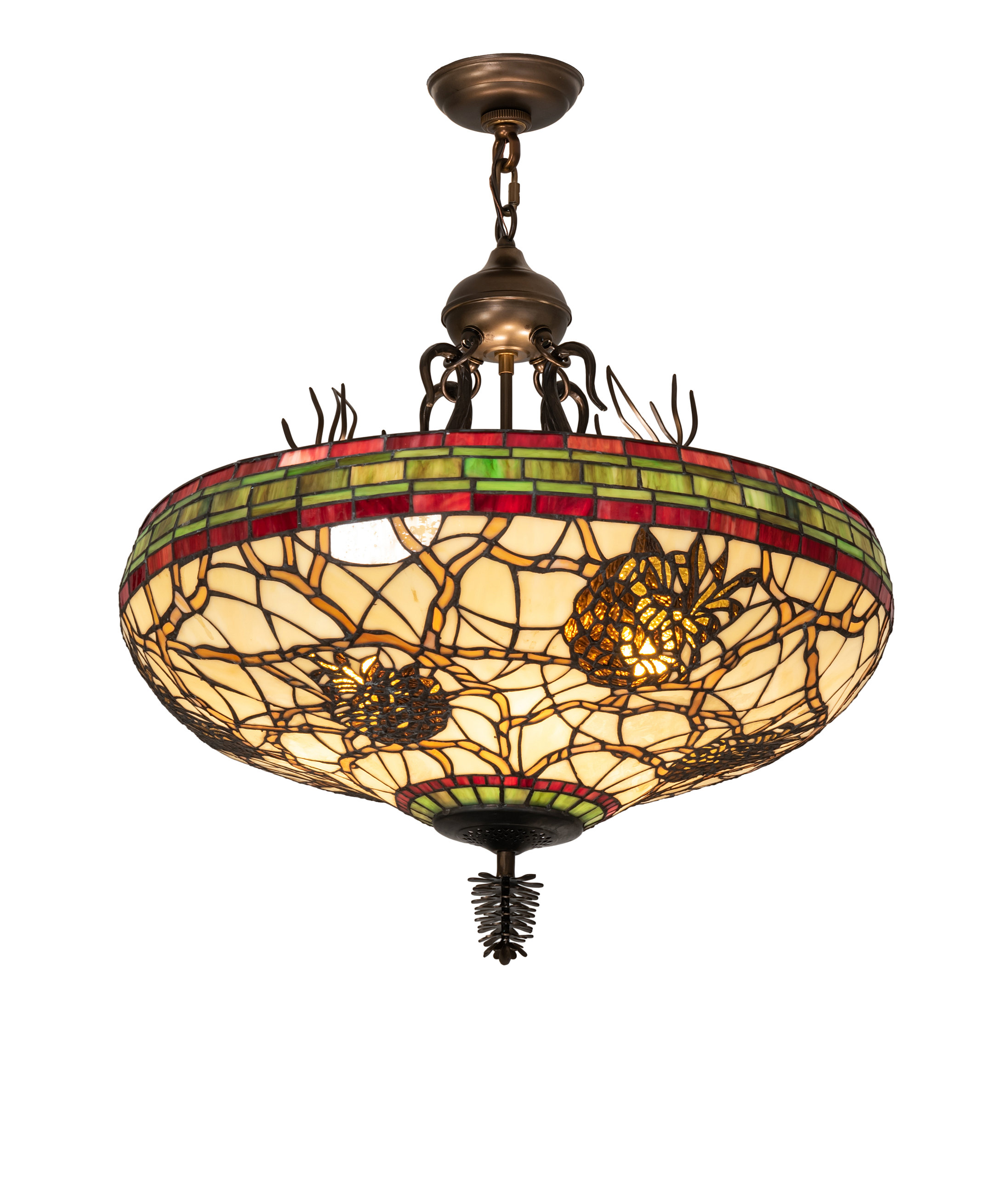 24" Wide Pinecone Inverted Pendant - Rustic - Pendant Lighting - by ...