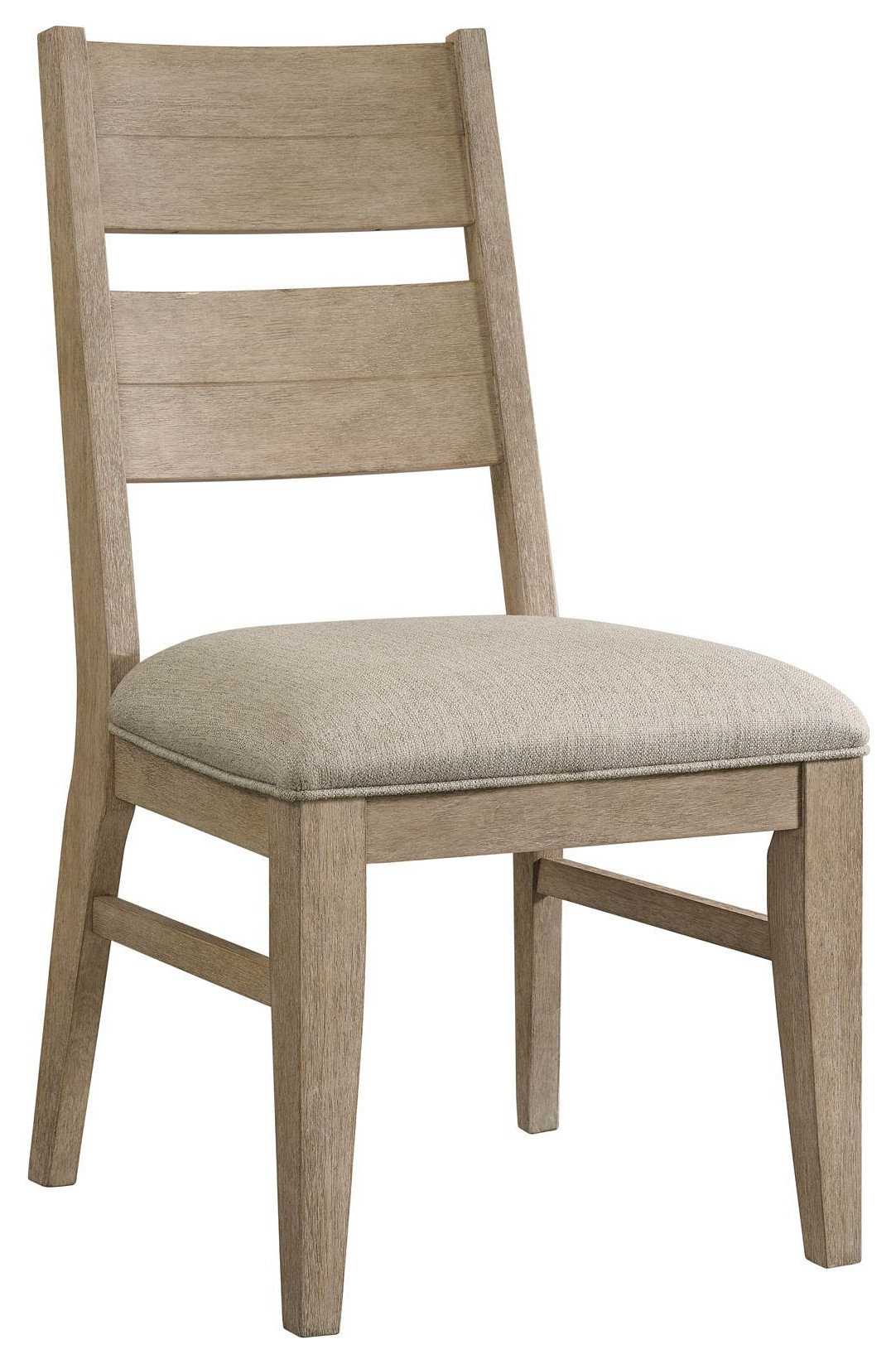 Nash Hardwood Upholstered Dining Chair, Weathered Sand - Transitional ...