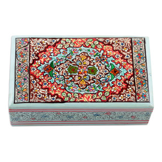 Novica Handmade Persian Style Papier Mache Decorative Box ...