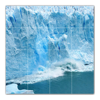 Glacier Ceramic Tile Wall Mural HZ500724, 32" Wide x 32" High ...
